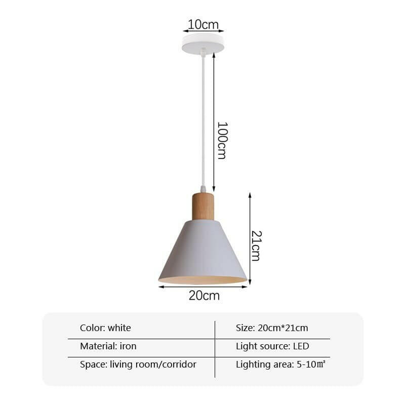 Anders - Nordic Wood Hanging Ceiling Light | bright&plus