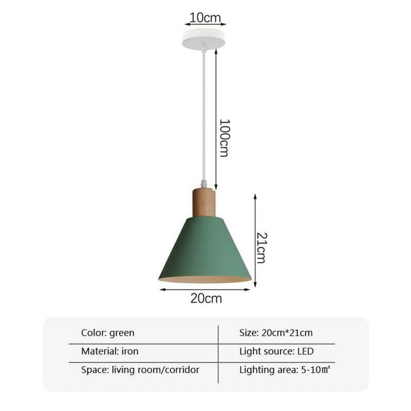 Anders - Nordic Wood Hanging Ceiling Light | bright&plus