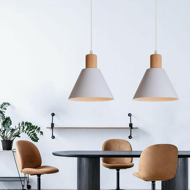 Anders - Nordic Wood Hanging Ceiling Light | bright&plus