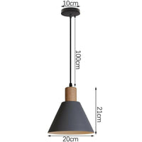 Anders - Nordic Wood Hanging Ceiling Light | bright&plus