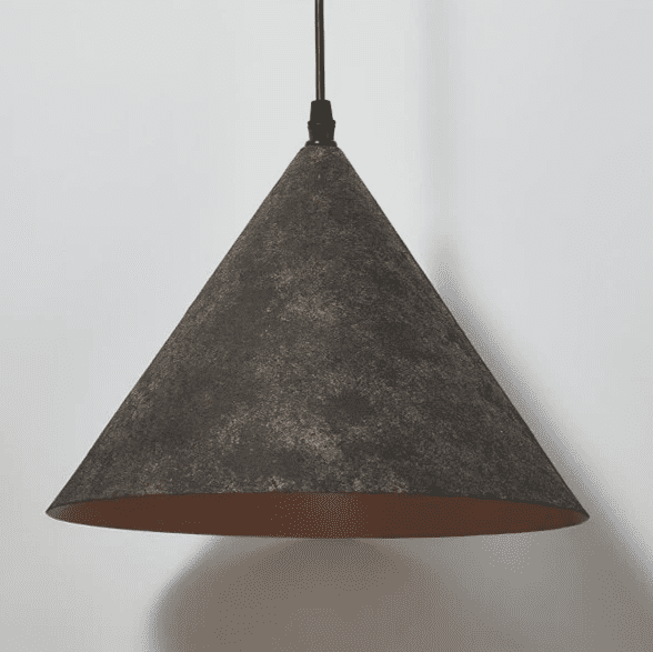 Arvid Industrial Pendant Lamp | Rust Shade, LED Bulbs, 2-Year Warranty