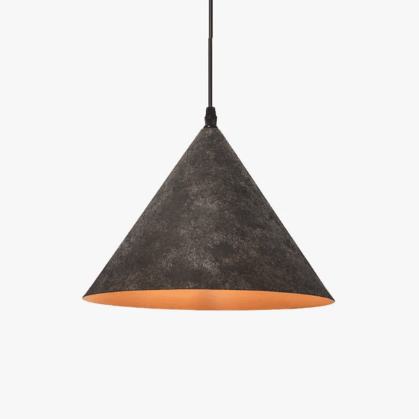 Arvid Industrial Pendant Lamp | Rust Shade, LED Bulbs, 2-Year Warranty