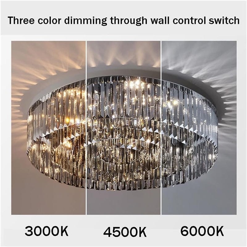 Dhis - 2-Level Dimmable Crystal Ceiling Light | bright&plus