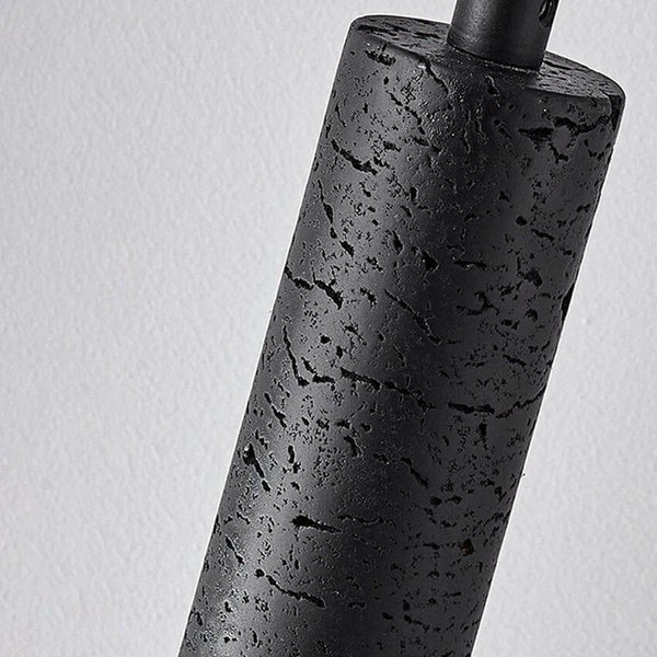 Diletta - Minimalist Italian Black Volcano Stone Pendant Lamp | bright&plus