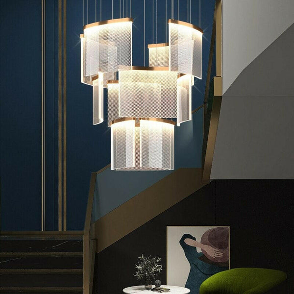 Duna - Modern Curved Acrylic Led Pendant Light | bright&plus