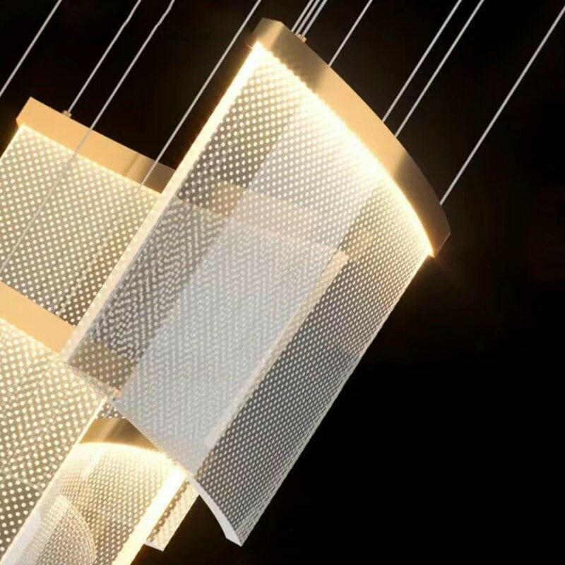 Duna - Modern Curved Acrylic Led Pendant Light | bright&plus
