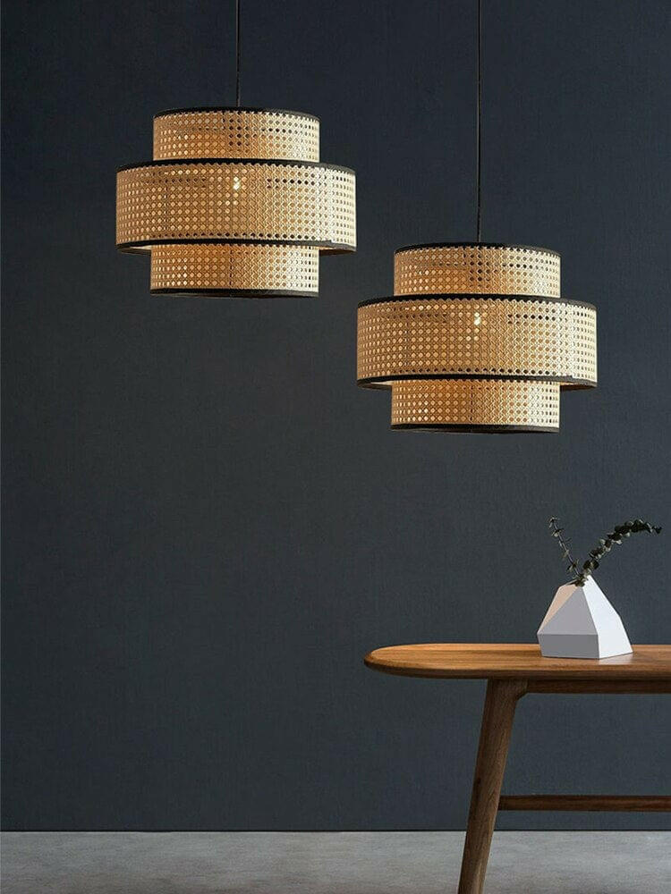 Elevate Your Space with the Kimi Modern Handmade Rattan Pendant Light