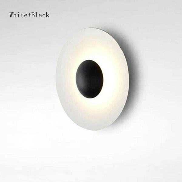 Kool - Nordic Style Wood Grain Round LED Wall Lamp | bright&plus