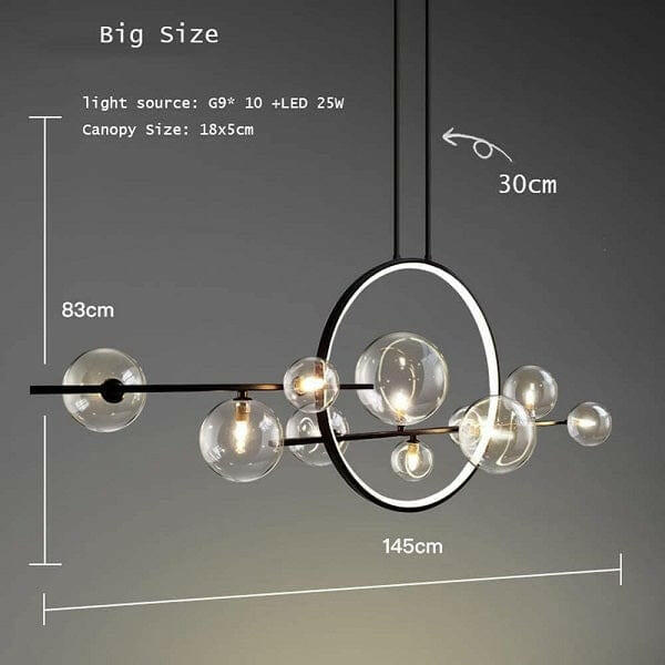 Kosmos - Modern LED Crystal Bubble Chandelier | bright&plus
