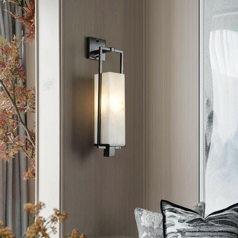 Lars Modern Copper Marble Wall Lamp | Sleek Design for Contemporary Spaces