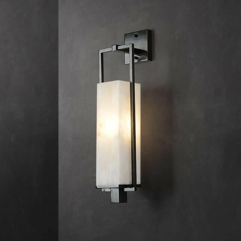 Lars Modern Copper Marble Wall Lamp | Sleek Design for Contemporary Spaces