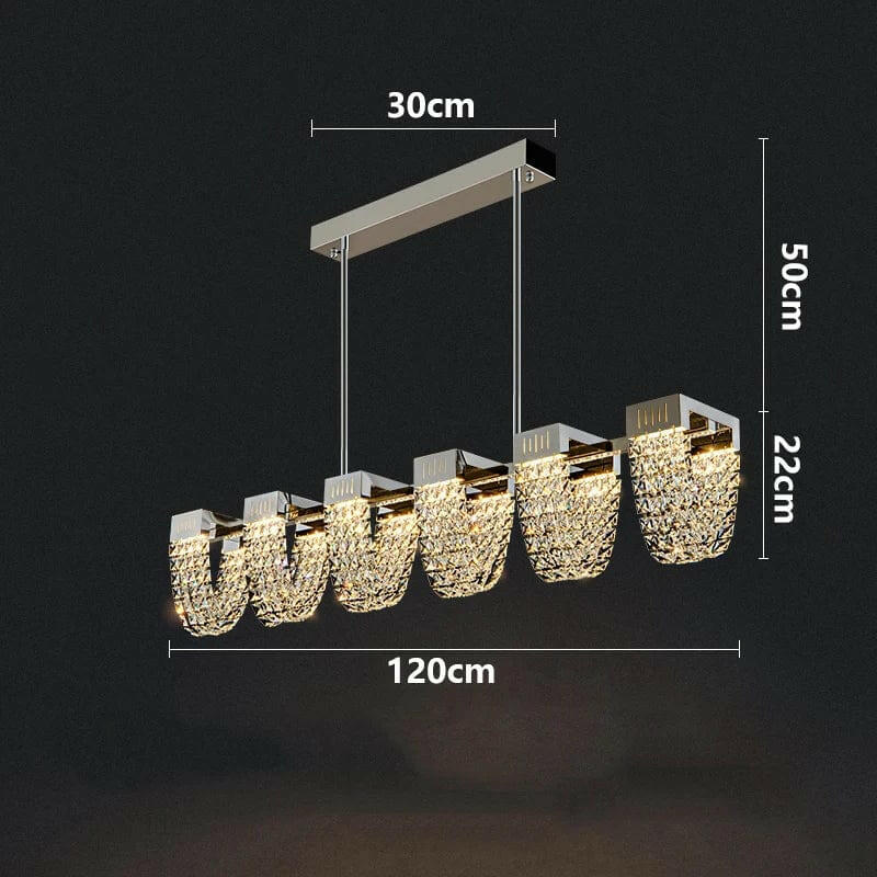Luxury Simple Crystal Dining Room Bar Chandelier | bright&plus