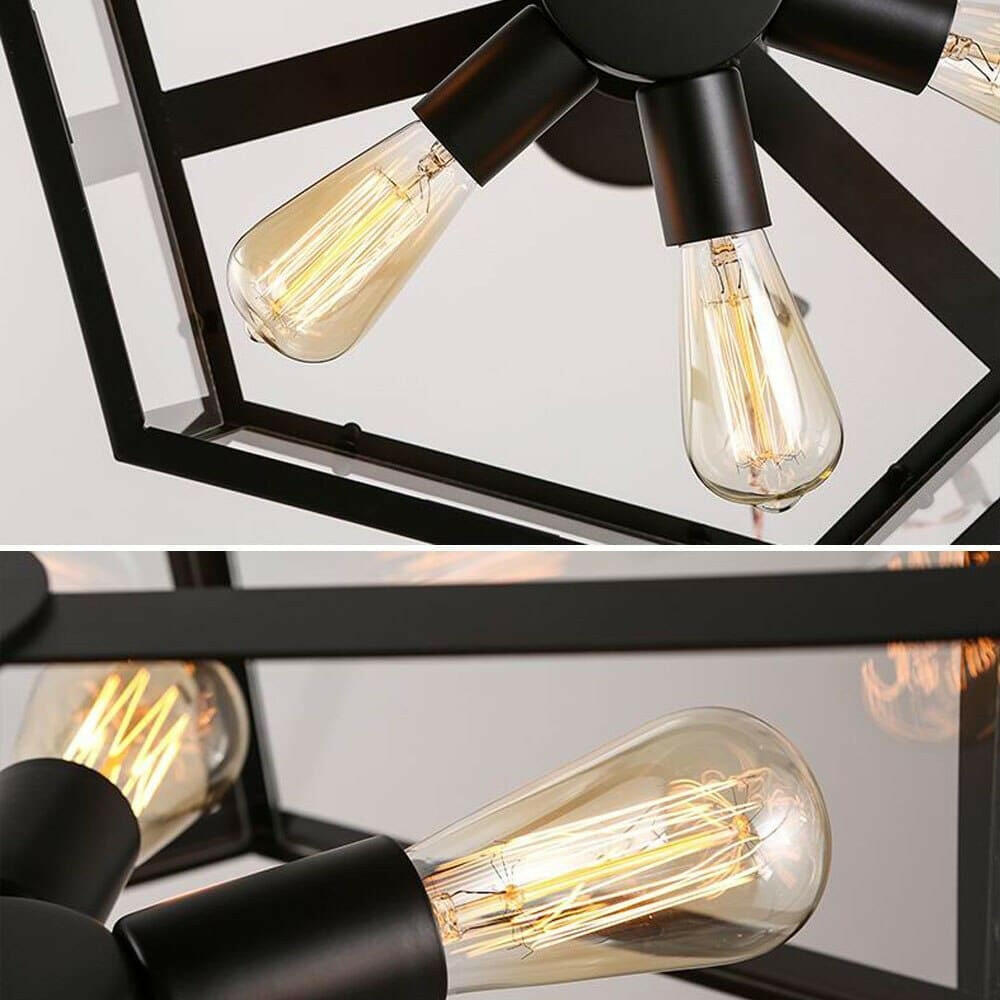 6-Light Living Room Retro Flush Mount Ceiling Light | bright&plus