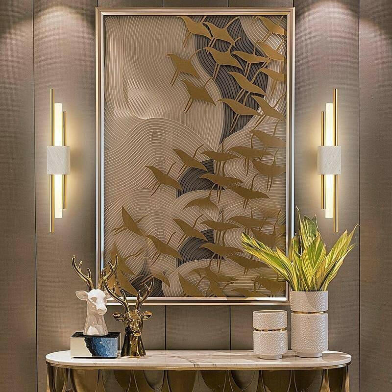 Baris - Elegant Wall Lamp with Marble LED Wall Design for Modern Lofts