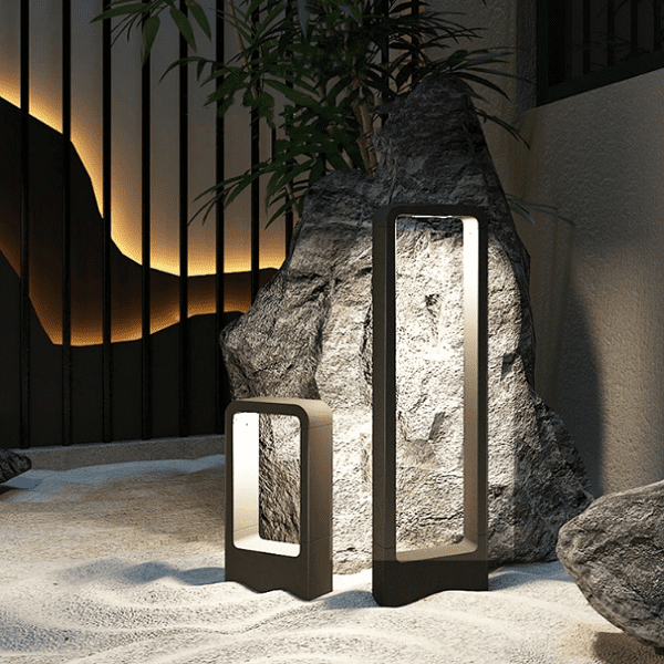 Breckyn - Modern Black Frame Garden Light | bright & plus