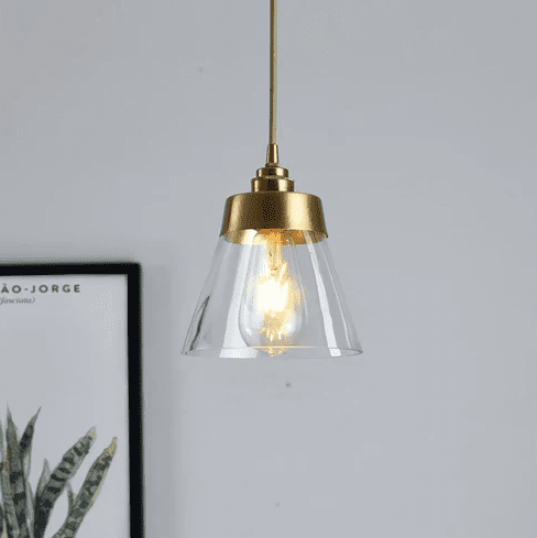 Cedrik Glass & Brass Pendant Lights | brightandplus