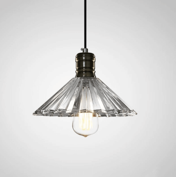 Fluted Glass Pendant Light | bright & plus