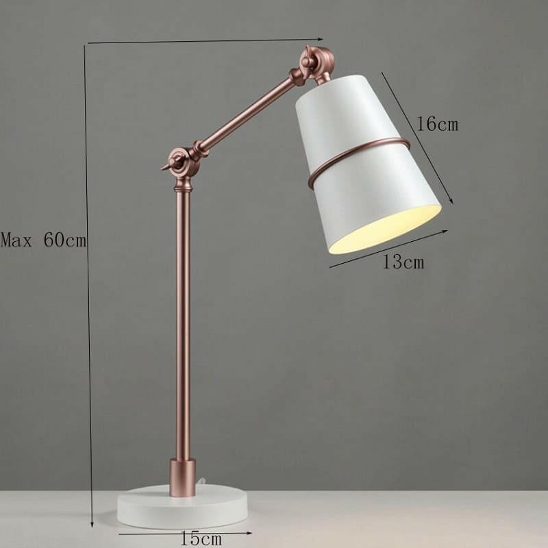 Rustic Forge Table Lamp - Industrial Vintage Wrought Iron Lighting
