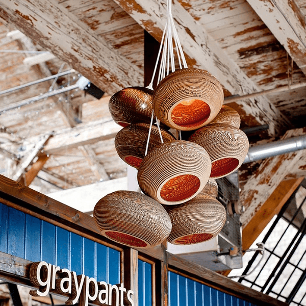 Luminaria Corrugated Board Pendant Light | bright&plus
