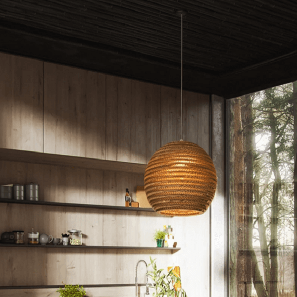 Luminaria Corrugated Board Pendant Light | bright&plus