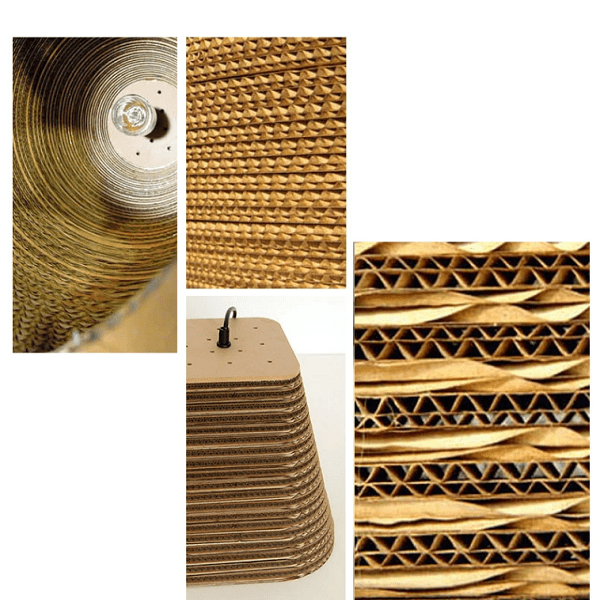 Luminaria Corrugated Board Pendant Light | bright&plus