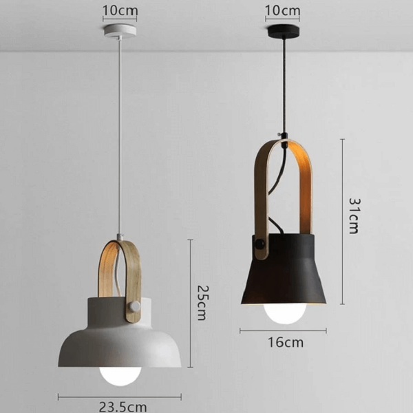 Petah - Modern Nordic LED Hanging Dome Lights | bright & plus