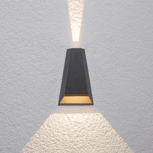Pyramid Waterproof Wall Lamp | bright&plus