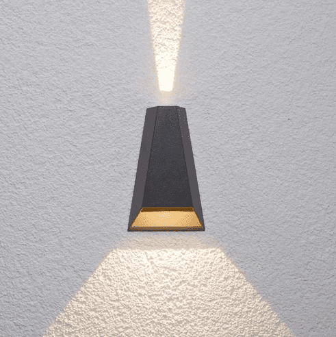 Pyramid Waterproof Wall Lamp | bright&plus