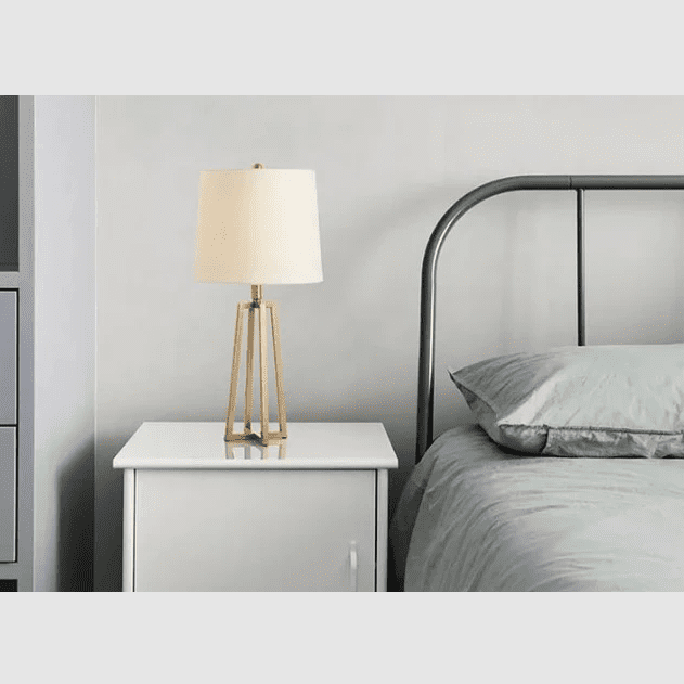 Modern Metal Sofia Table Lamp with LED Bulbs | Knob Switch | AC Power