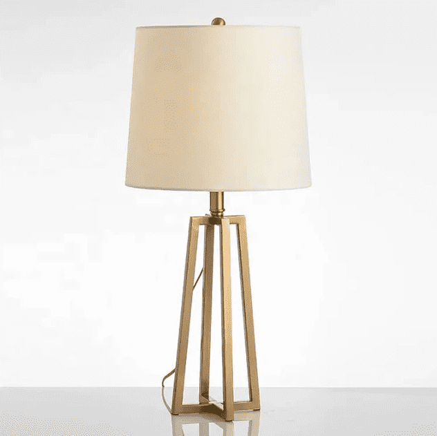Modern Metal Sofia Table Lamp with LED Bulbs | Knob Switch | AC Power