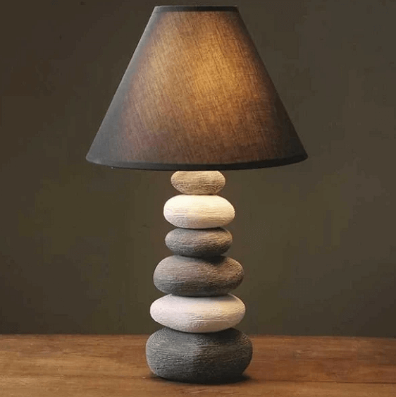 Stonia - Modern Ceramic Stone Pile Lamp | bright & plus