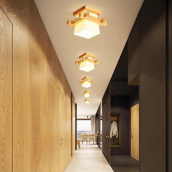 Handmade Tatami Ceiling Lights - Traditional Japanese Lighting