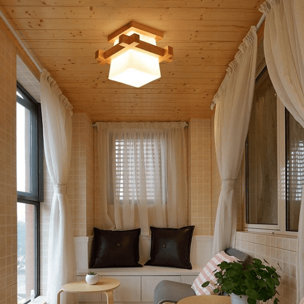 Handmade Tatami Ceiling Light | bright&plus