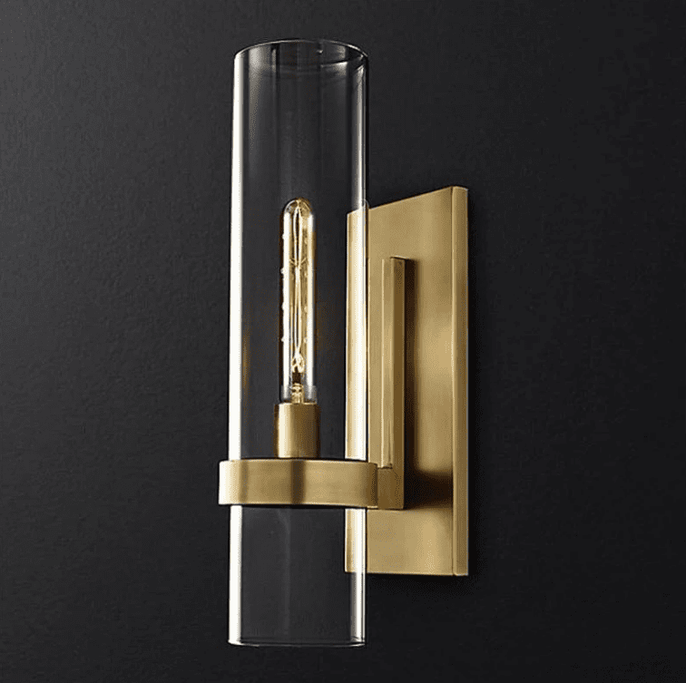 Wall Lamp LED Wall Design with Cylindrical Glass Tube | bright&plus