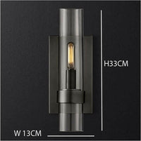 Wall Lamp LED Wall Design with Cylindrical Glass Tube | bright&plus