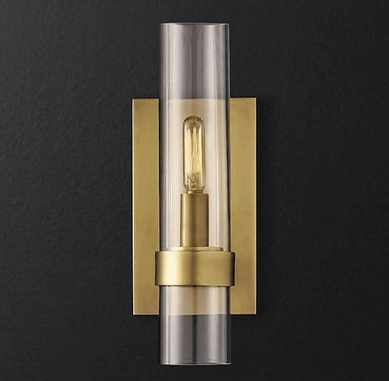 Wall Lamp LED Wall Design with Cylindrical Glass Tube | bright&plus