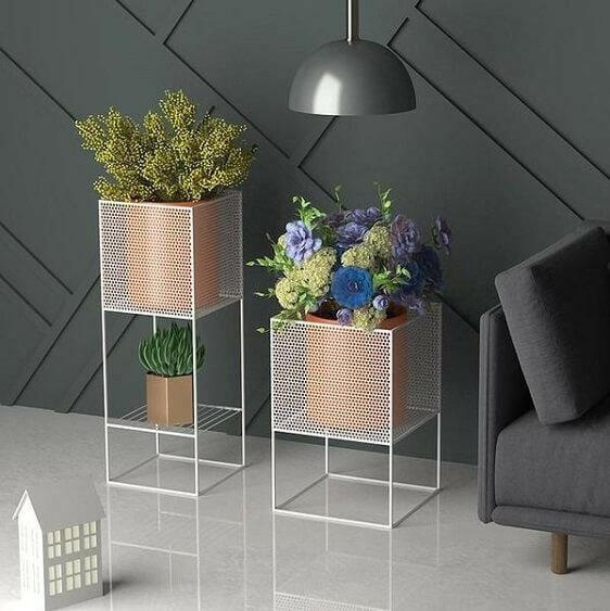 Zane - Modern Nordic Iron Mesh Planter Box | bright & plus