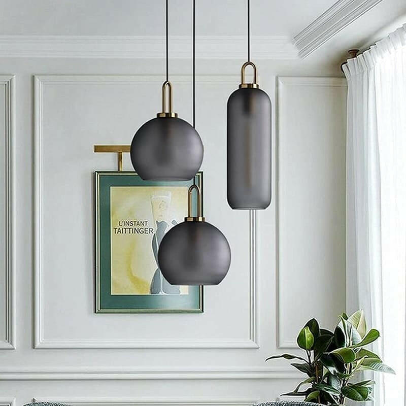 Zen - Nordic Glass Chandelier Circle Ceiling Lamp | bright & plus