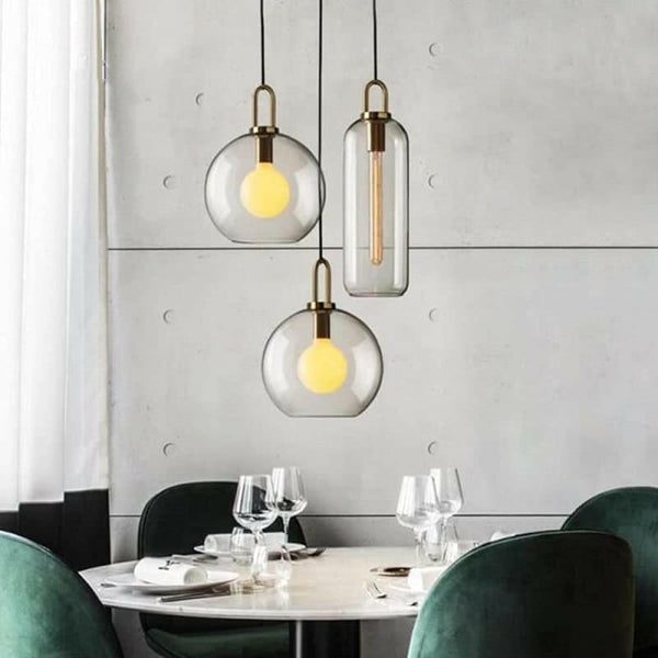 Zen - Nordic Glass Chandelier Circle Ceiling Lamp | bright & plus