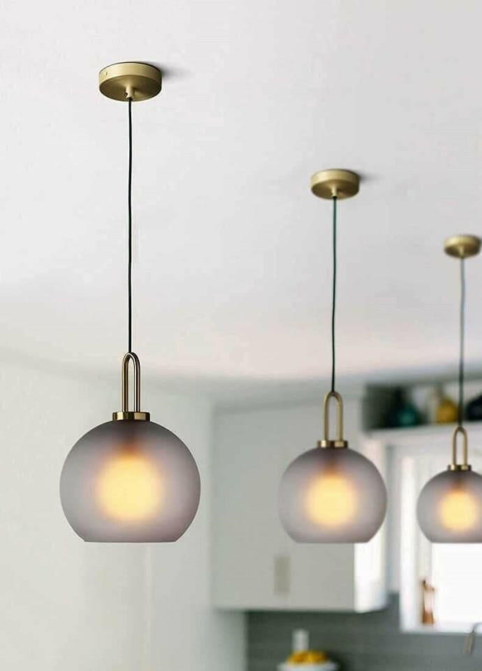 Zen - Nordic Glass Chandelier Circle Ceiling Lamp | bright & plus